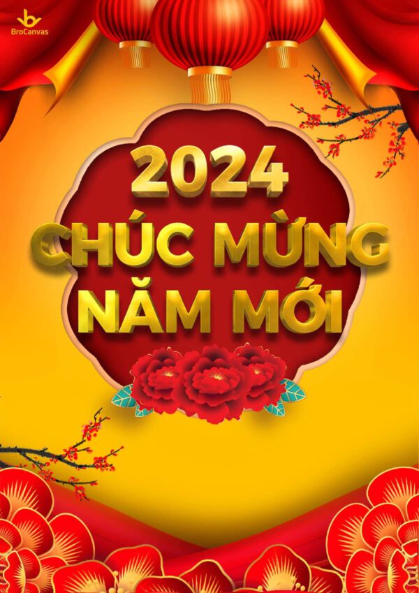 Tải ảnh chúc mừng năm mới 2024 đẹp nét căng - Debiz Branding